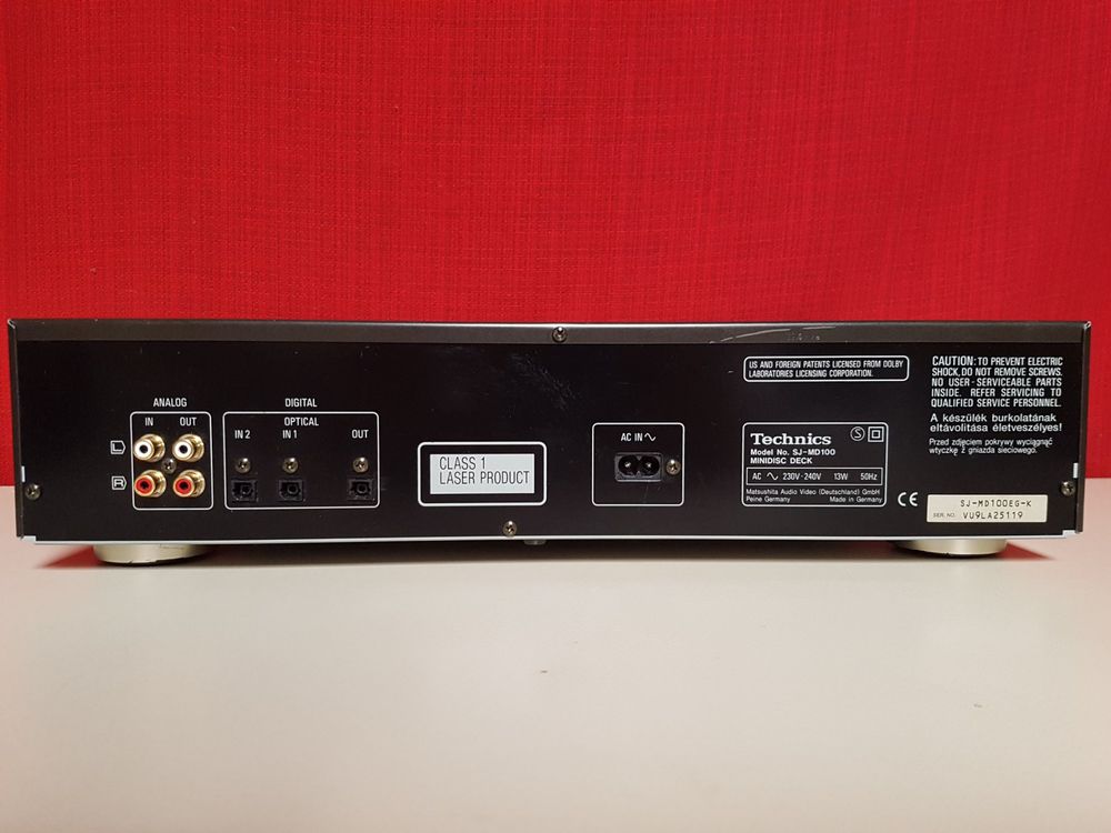 -- TECHNICS-MINIDISC DECK SJ-MD 100 (Gebraucht) in Hünenberg für CHF ...