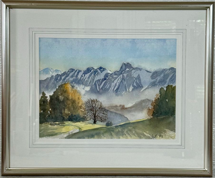 Hasli ob. Riggisberg Aquarell unleserlich Signiert (Gebraucht) in Root für CHF 10 – mit ...