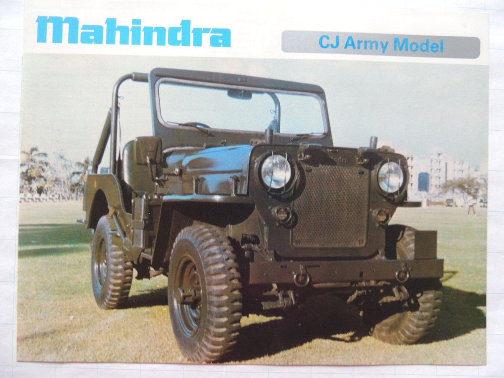 Jeep Mahindra Army Prospekt , (Gebraucht) in Zuzwil für CHF 27 – mit ...