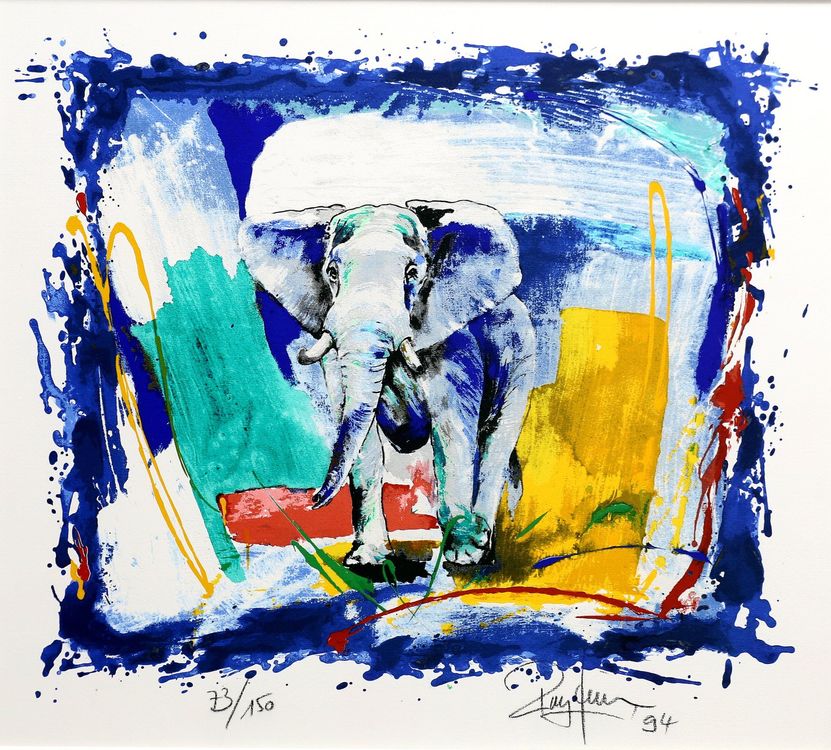 ROLF KNIE - Serigraphie Lithographie Limitiert 73 / 150 (Gebraucht) in Schaan für CHF 406 – nur ...