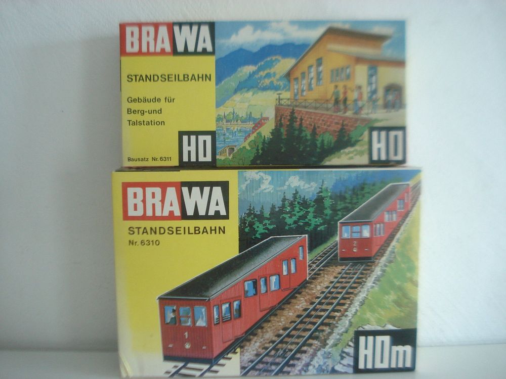 Brawa H0: Standseilbahn mit Gebäuden, 6310 und Bausatz 6311 (Gebraucht ...