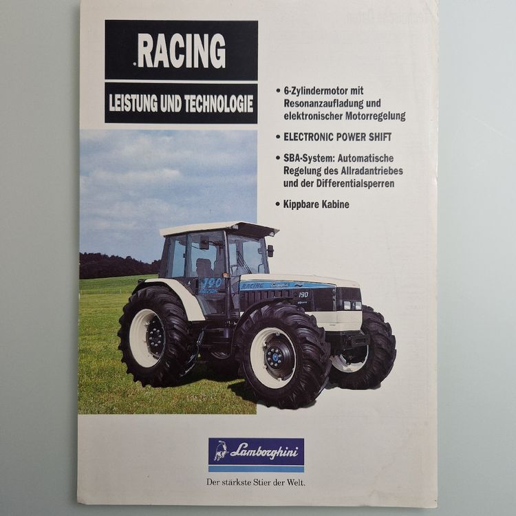 Lamborghini 165 190 Racing Traktor Prospekt, Datenblatt (Gebraucht) in Kirchlindach für CHF 10 ...