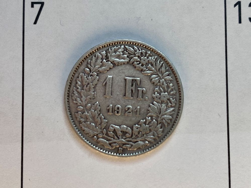 1 Franken Jahrgang 1921 (Neu und originalverpackt) in Kirchleerau für CHF 2 – mit Lieferung auf ...