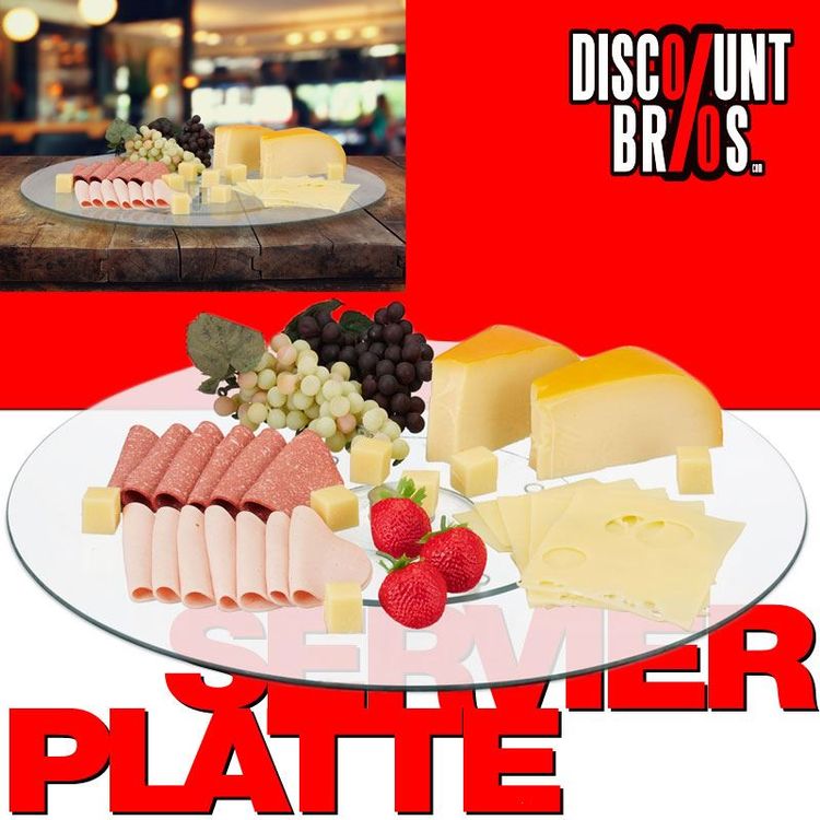 NEU DREHPLATTE Glas Servierplatte Ø45cm | Kaufen auf Ricardo