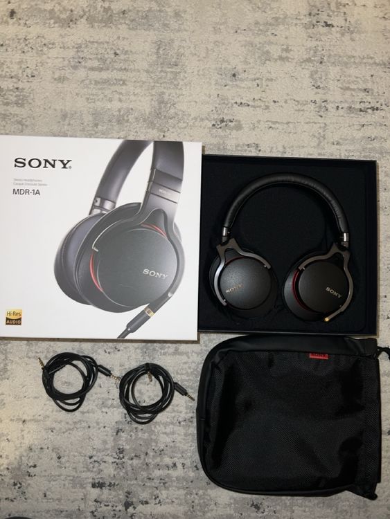 Sony MDR-1A Kopfhörer mit Tasche, Kabeln und OVP (Neu (gemäss ...