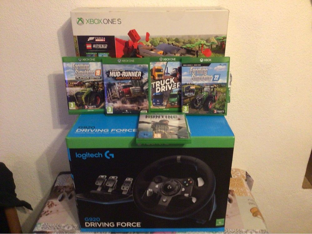 Xbox One S 1Tb mit Logitech G920 und 5 spielen (Gebraucht) in BIASCA für CHF 250 – mit Lieferung ...