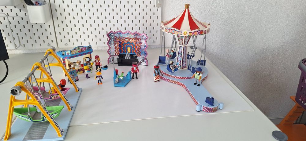 Playmobil Konvolut Lunapark Chilbi Karussell Jahrmarkt (Gebraucht) in ...
