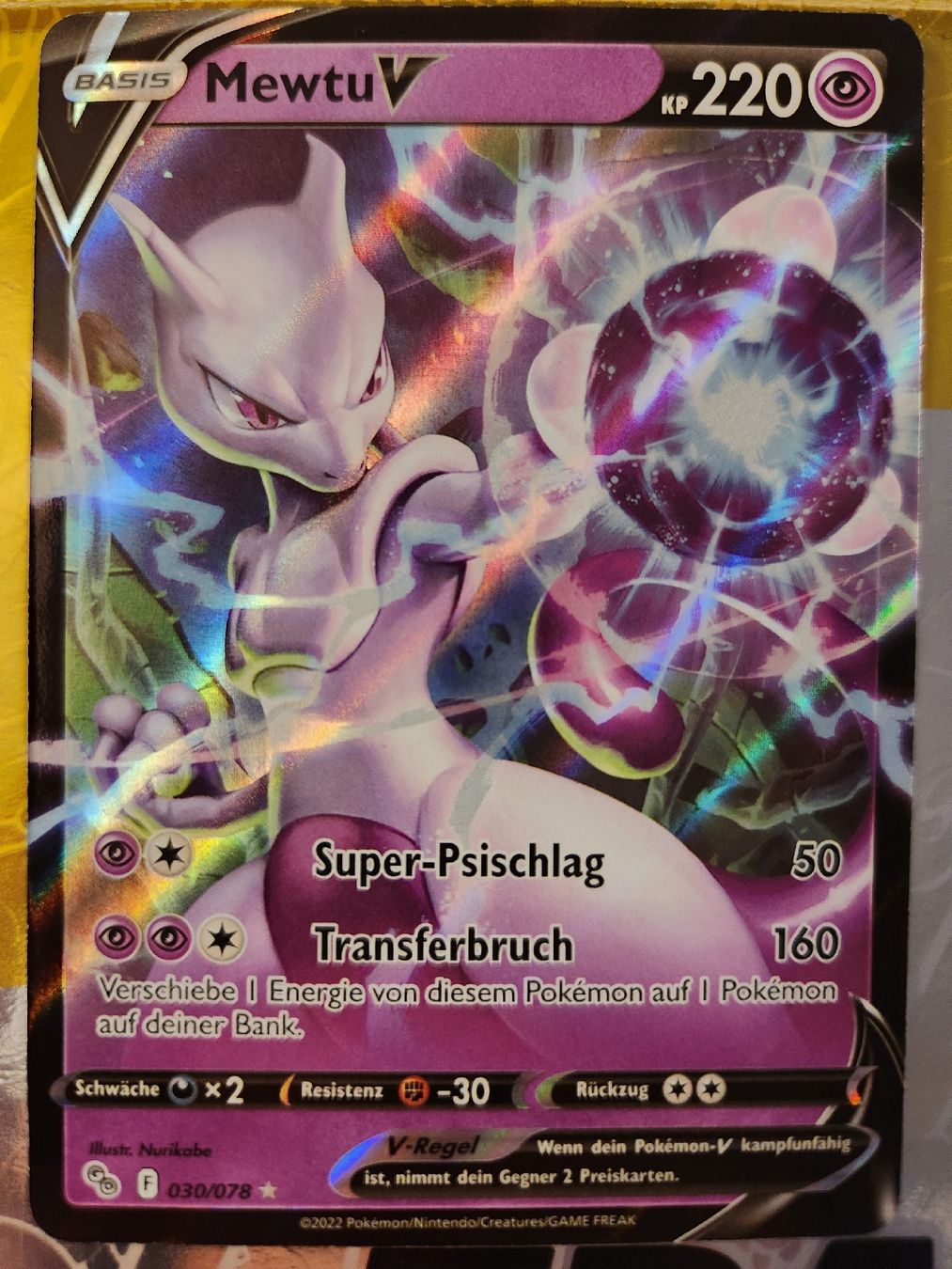 Pokemon/Mewtu-V 030/078 Deutsch (Neu (gemäss Beschreibung)) in ...