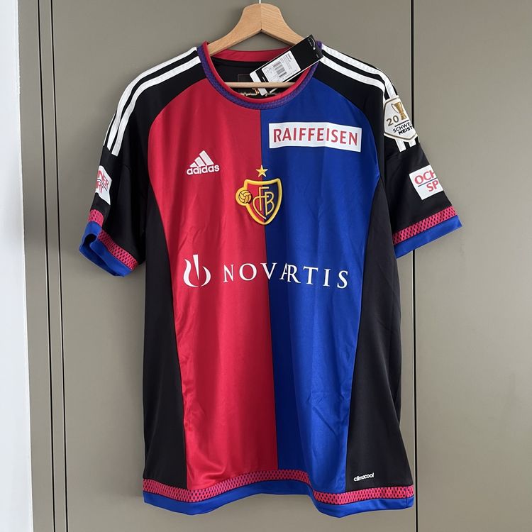 Fc Basel Trikot Adidas neu 16/17 inkl. Meister-Badge (Neu (gemäss ...