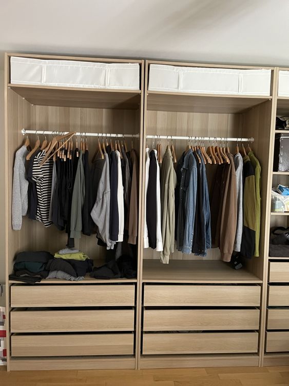 Wunderschoene Ikea Kleiderschrank Pax Birke Bildbrend5707