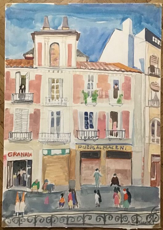 Maria UEBERSAX (1899-1989) Aquarell Signiert | Kaufen auf Ricardo