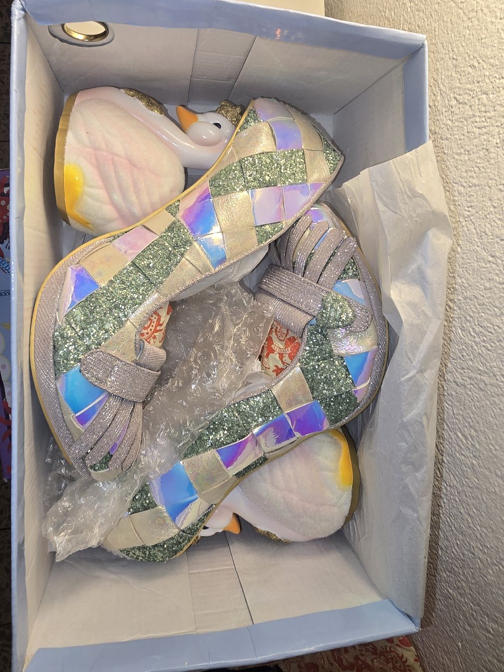 Irregular Choice Fenella, Gr.41, Schwan Absatz,Neu mit Karto (Neu und ...