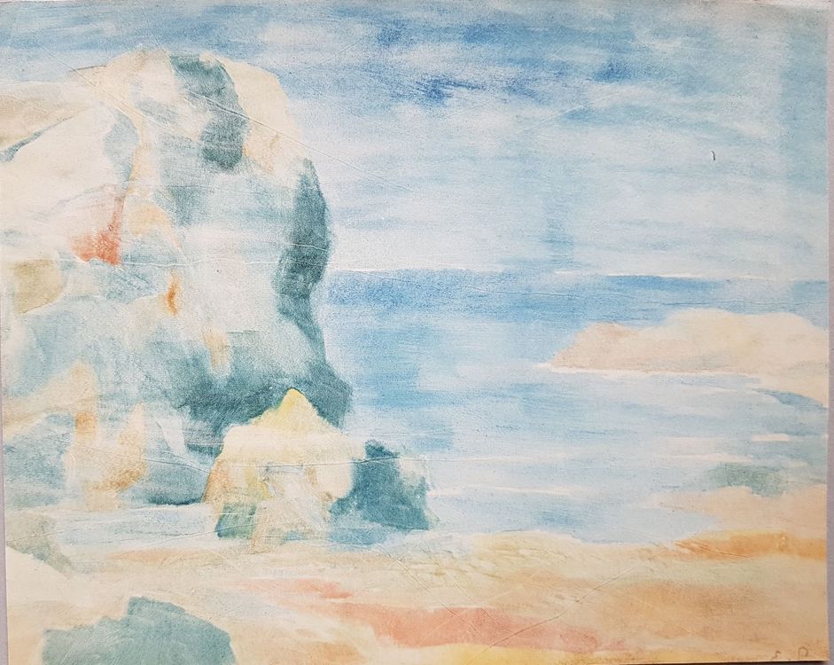 E. PIZZOTTI (1905-1984)monotype, la mer (D'occasion) à Lausanne pour ...