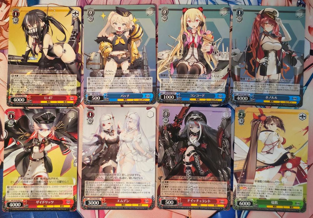Azur Lane 8 Common Cards Weiss Schwarz Japanese Version (Neu (gemäss ...