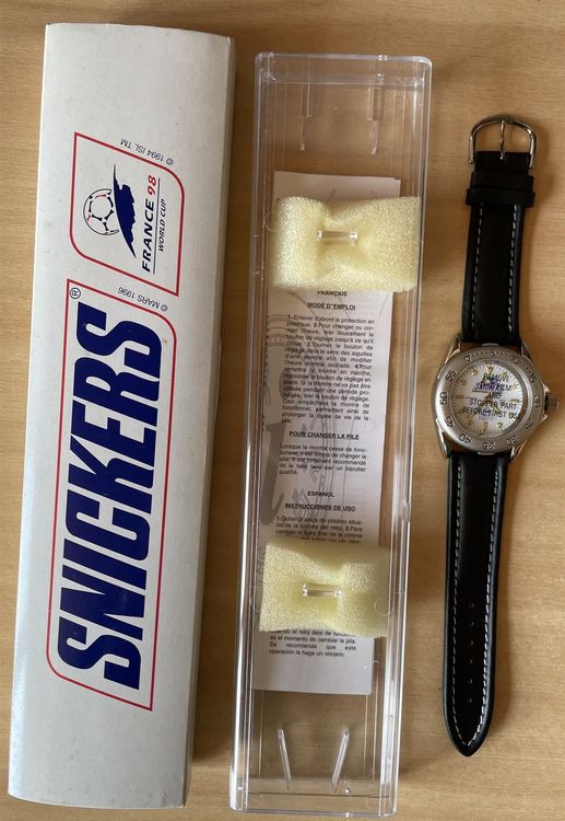 Snickers Armbanduhr World Cup France 98 (Neu und originalverpackt) in ...