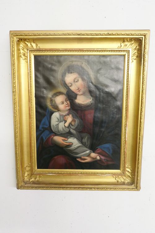 Heiligen Bild Jungfrau mit Kind Maria Madonna Kunst Gemälde (Gebraucht ...
