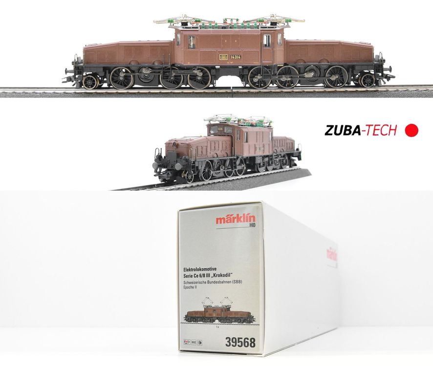 Märklin 39568 E-Lok Ce 6/8 Krokodil SBB H0 WS Digital OVP (Neu (gemäss Beschreibung)) in St ...