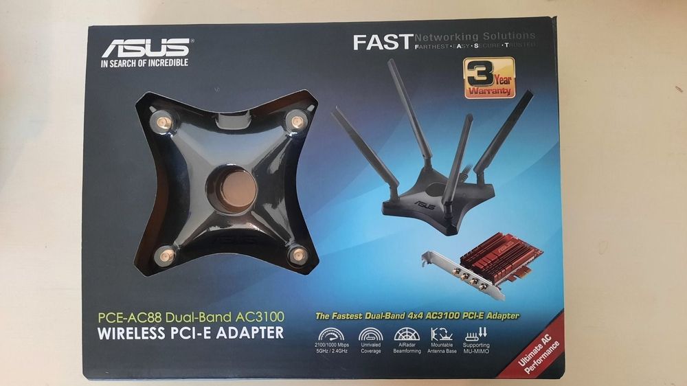 Asus PCE-AC88 Adaptateur PCIe Wi-Fi AC3100 (Gebraucht) in Lausanne 25 ...