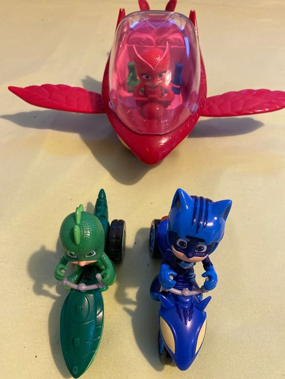 PJ Masks Set / Fahrzeuge / Owlette / Gecko Catboy | Kaufen auf Ricardo