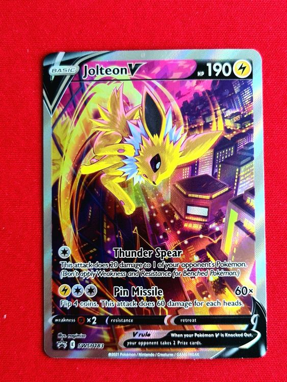 Jolteon V EN Alt Art Promo (MINT) (Gebraucht) in Wettingen für CHF 15 ...