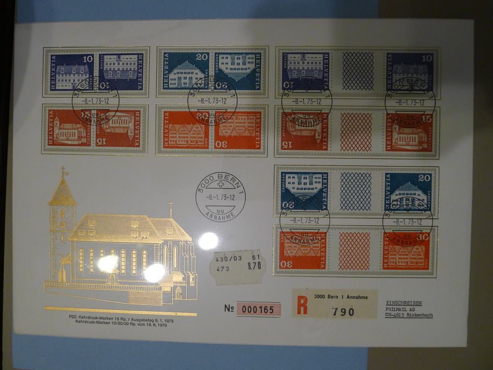 1973 Kehrdruck Marken FDC 3 Stück Originalverpackt (Gebraucht) in Dagmersellen für CHF 7 – mit ...
