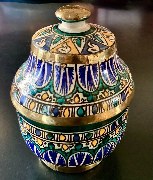 E., Deckel- Gefäss Marokko antik 19. Jh. Sammler Keramik (Gebraucht) in Klosters für CHF 40 ...