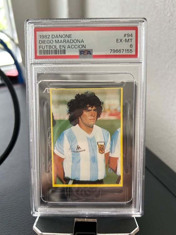 Maradona 1982 Danone PSA 6 #94 Argentina Sticker Mint Condit (Neu und ...