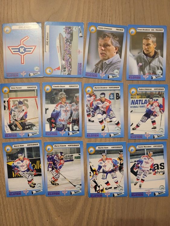 EHC Kloten Saison 1993/94 26 Karten - Meister - kompl. Set! | Kaufen auf Ricardo