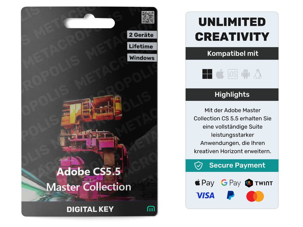Adobe Master Collection CS5.5 - 2PC - Windows | Kaufen auf Ricardo