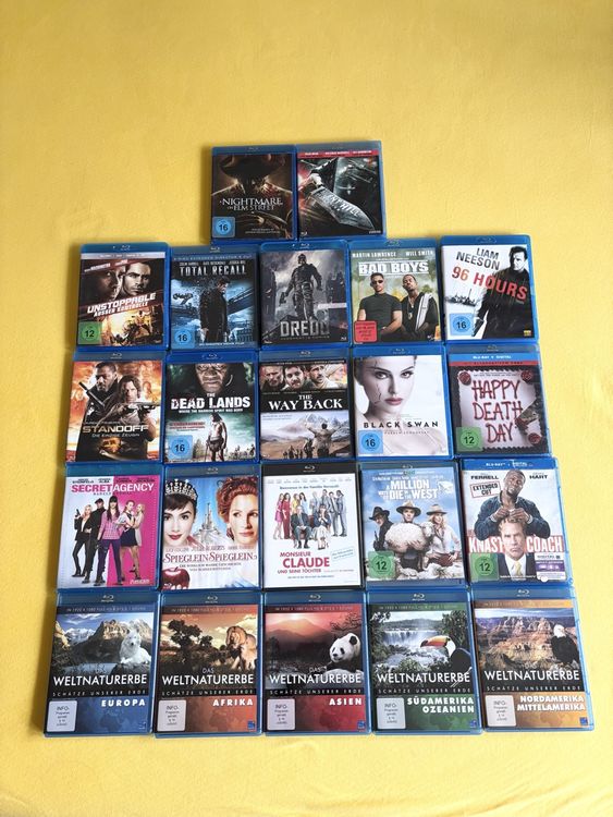 22 Blu-Ray‘s; diverse Genres (Action/Horror/Komödie/Dokus) (Gebraucht) in Bern für CHF 29 – nur ...