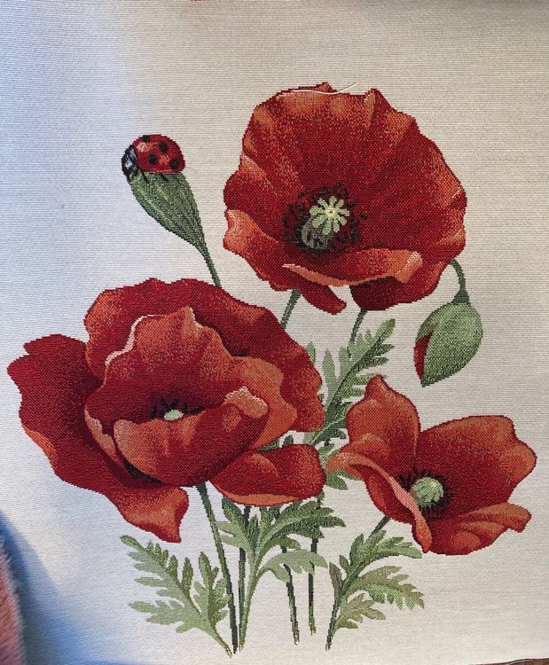 hochwertige Stofftasche MOHNBLUMEN | Kaufen auf Ricardo