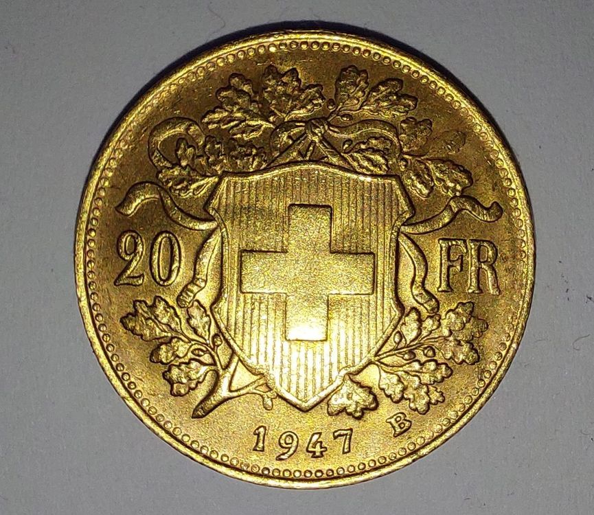 Goldvreneli 20Fr. 1947 | Kaufen auf Ricardo
