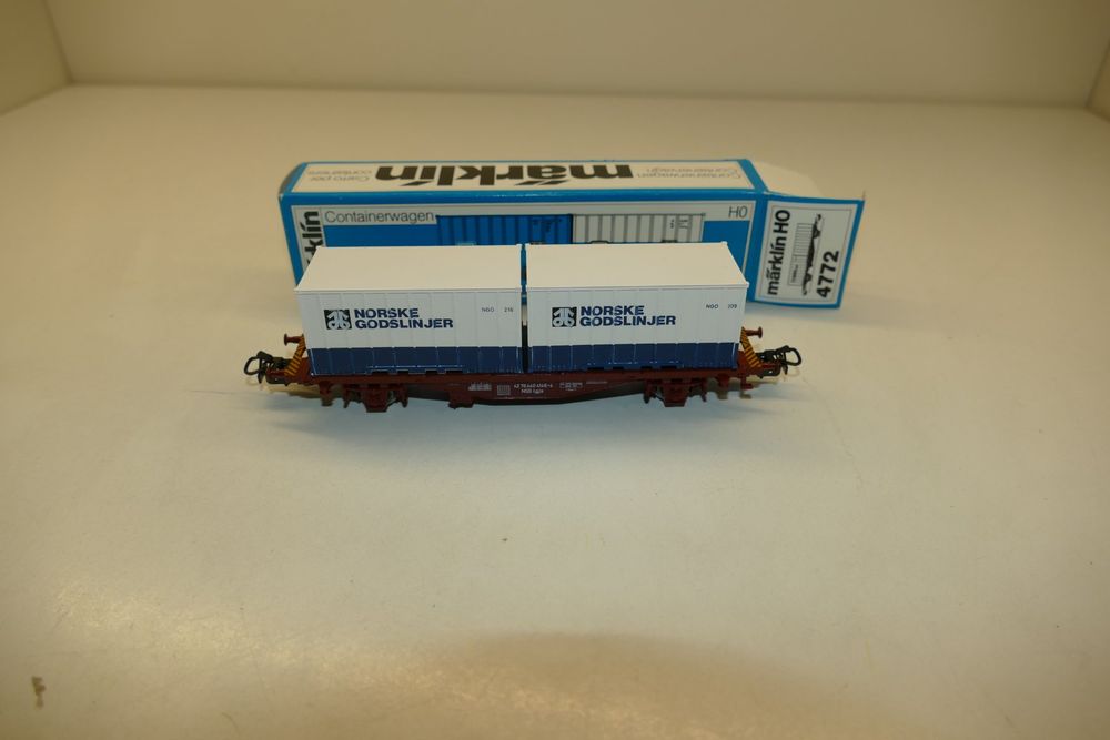Märklin H0: NSB Containerwagen Norske Godslinjer (Neu (gemäss ...