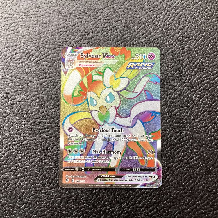 Evolving Skies 211/203 Sylveon Vmax Rainbow Eng Mint | Kaufen auf Ricardo