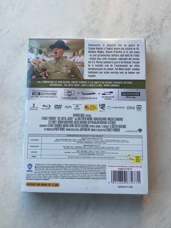 Coffret DVD Full Metal Jacket [4K Ultra-HD + Blu-Ray] (Neu und ...