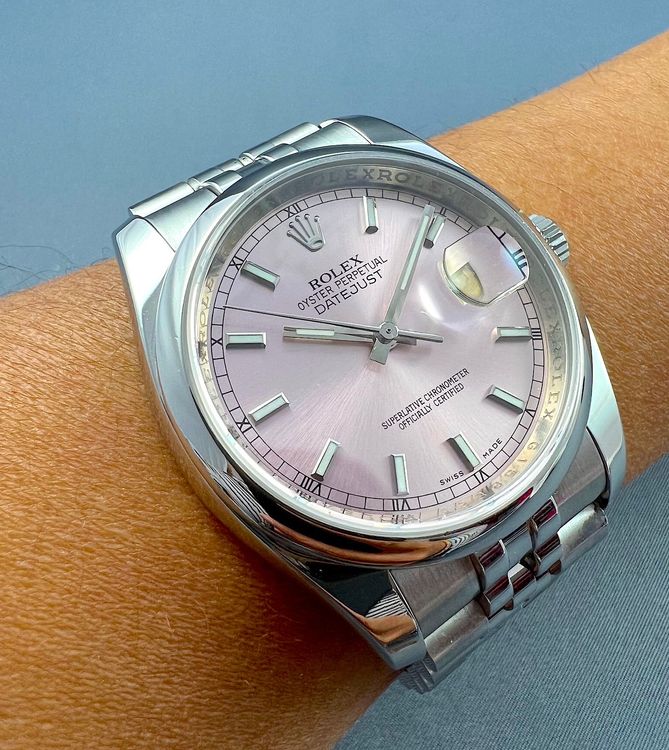 Rolex Date Just Rosa Automatic Stahl 36mm Fullset 2014 *U322 | Kaufen auf Ricardo