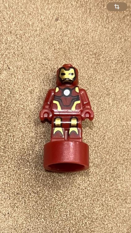 Lego figurine statuette Iron Man big face Minifigur (Gebraucht) in ...