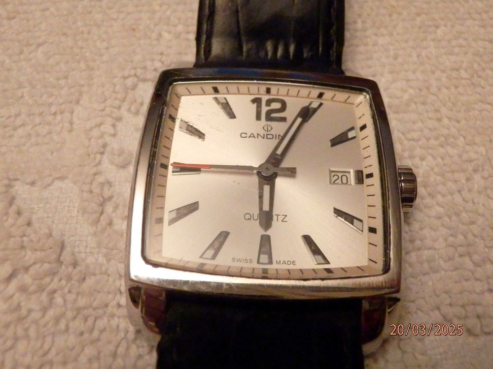 Candino, Quartz, 36 x 50 mm, die Uhr läuft, Gebrauchsspuren (Gebraucht ...