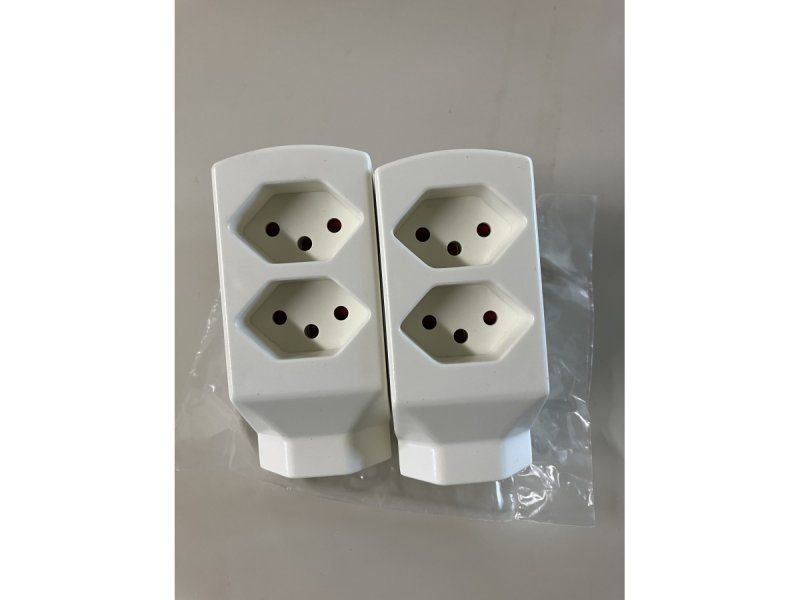 2er Pack Mehrfachadapter 2 + 1x T13, Weiss ab 1.- (Neu (gemäss ...