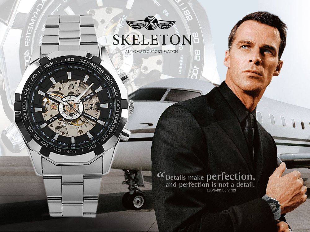 Edle Skeleton WINNER Herrenuhr Automatik (Neu und originalverpackt) in ...