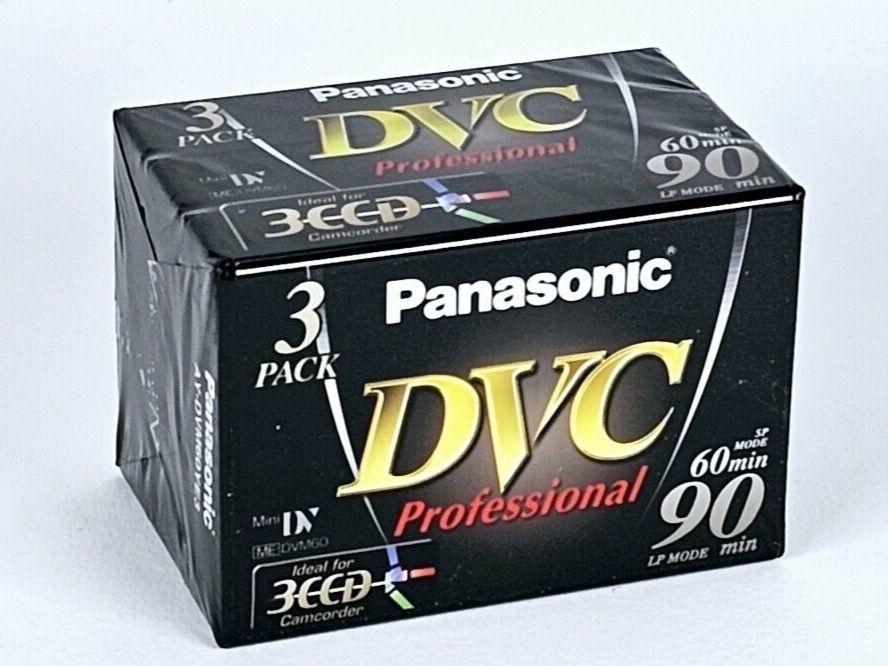 3er-Pack Panasonic Mini DV DVC Professional 60/90 Kassette (Neu und ...