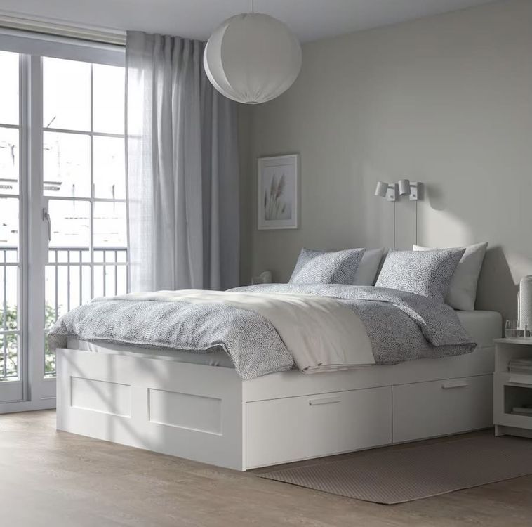 Brimnes Bett Mit Kopfteil