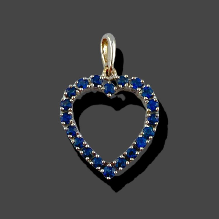 Grosser Saphir - Herzhänger, Armin Kurz, Zürich | Kaufen auf Ricardo