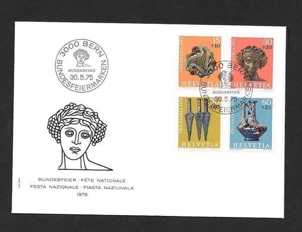 FDC Pro Patria Serie 1975 B166 - B169 ET Bern 30.5.1975 (Neu (gemäss Beschreibung)) in Olten für ...