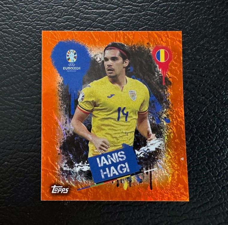 Topps UEFA 2024 ORANGE Sticker Hanis Hagi ROM 3 ab 1.- CHF (Neu (gemäss ...