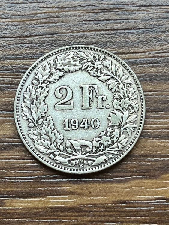 2 Franken 1940 (Gebraucht) in Zürich für CHF 6 – mit Lieferung auf Ricardo kaufen