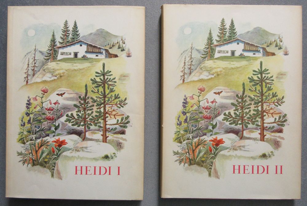 Heidi Band I + II von Johanna Spyri - Einklebebücher um 1945 | Kaufen ...