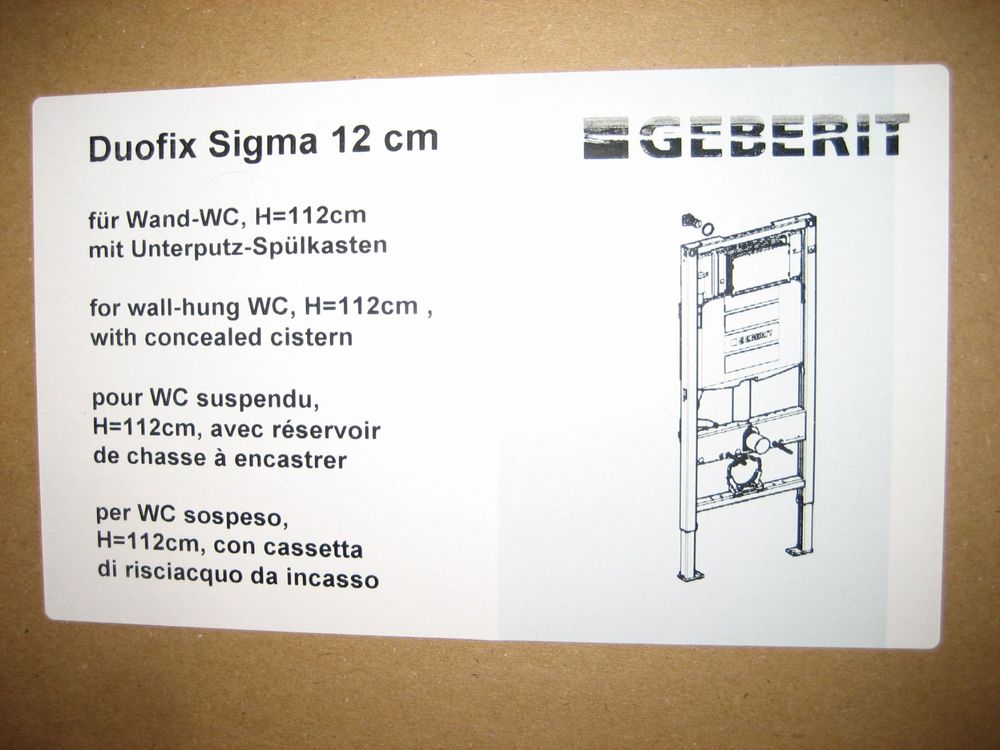 Geberit Duofix Sigma 12 cm (Neu (gemäss Beschreibung)) in für CHF 185 ...