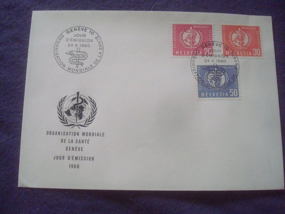 GA 1960 Organisation Mondiale de la Santée (D'occasion) à Gordola pour ...