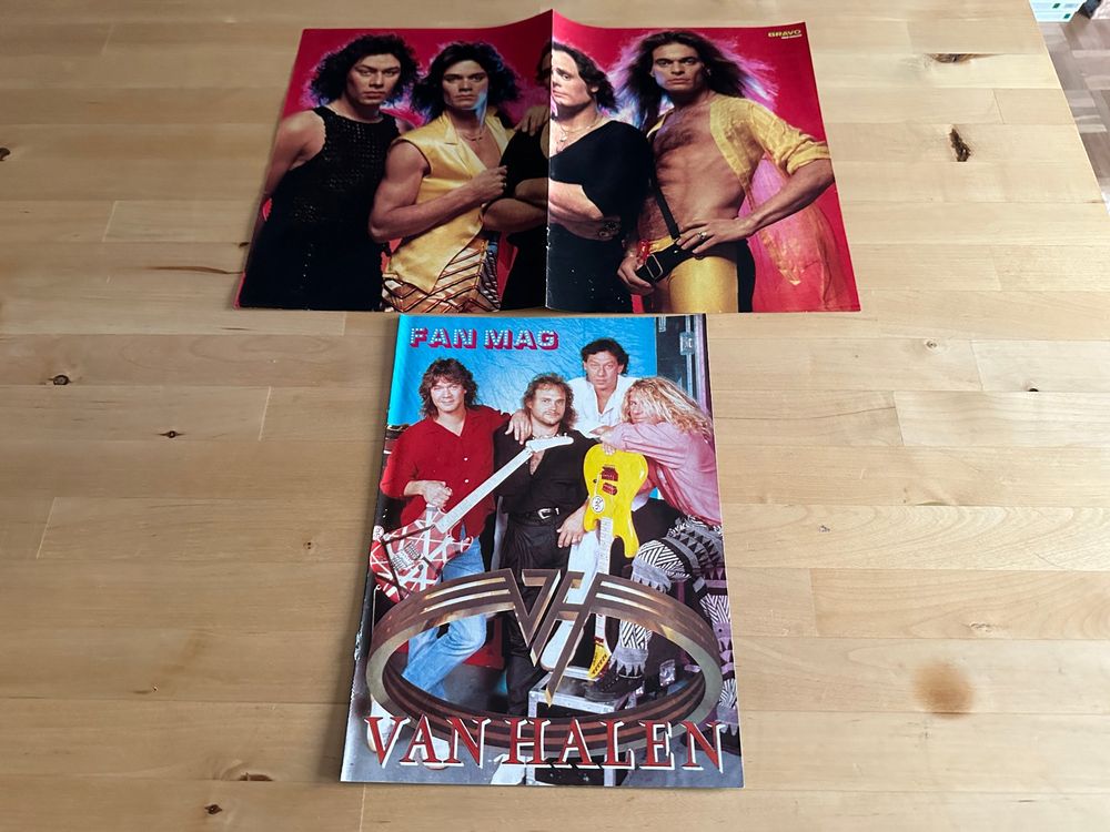 VAN HALEN DAVID LEE ROTH EDDIE SAMMY HAGAR Poster magazin | Acheter sur ...